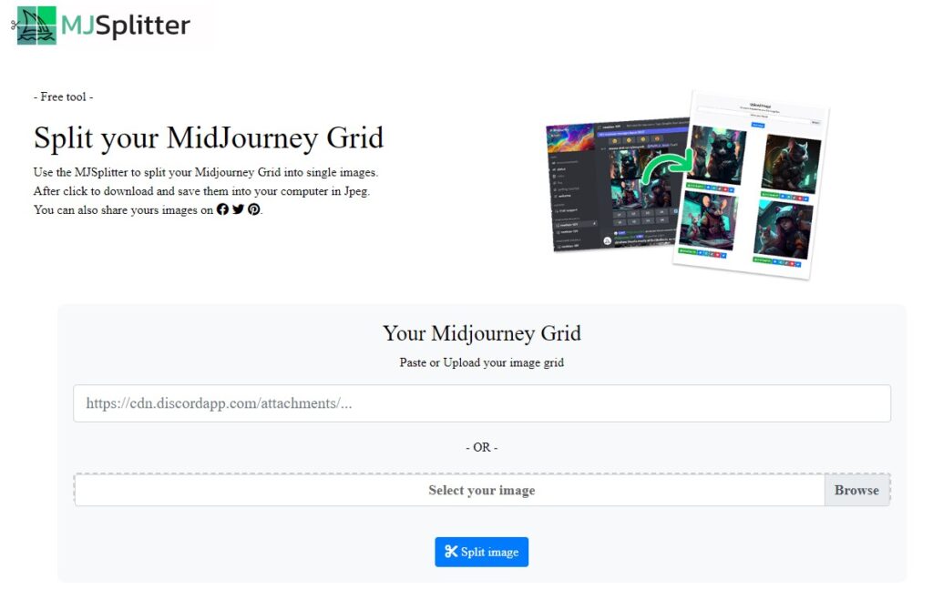 Midjourney Grid Splitter - The Patternist