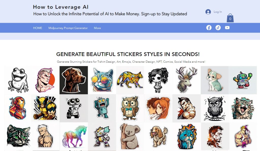 Sticker Prompt Generator - The Patternist