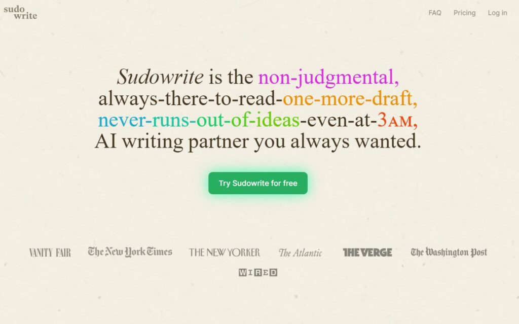 Sudowrite - The Patternist